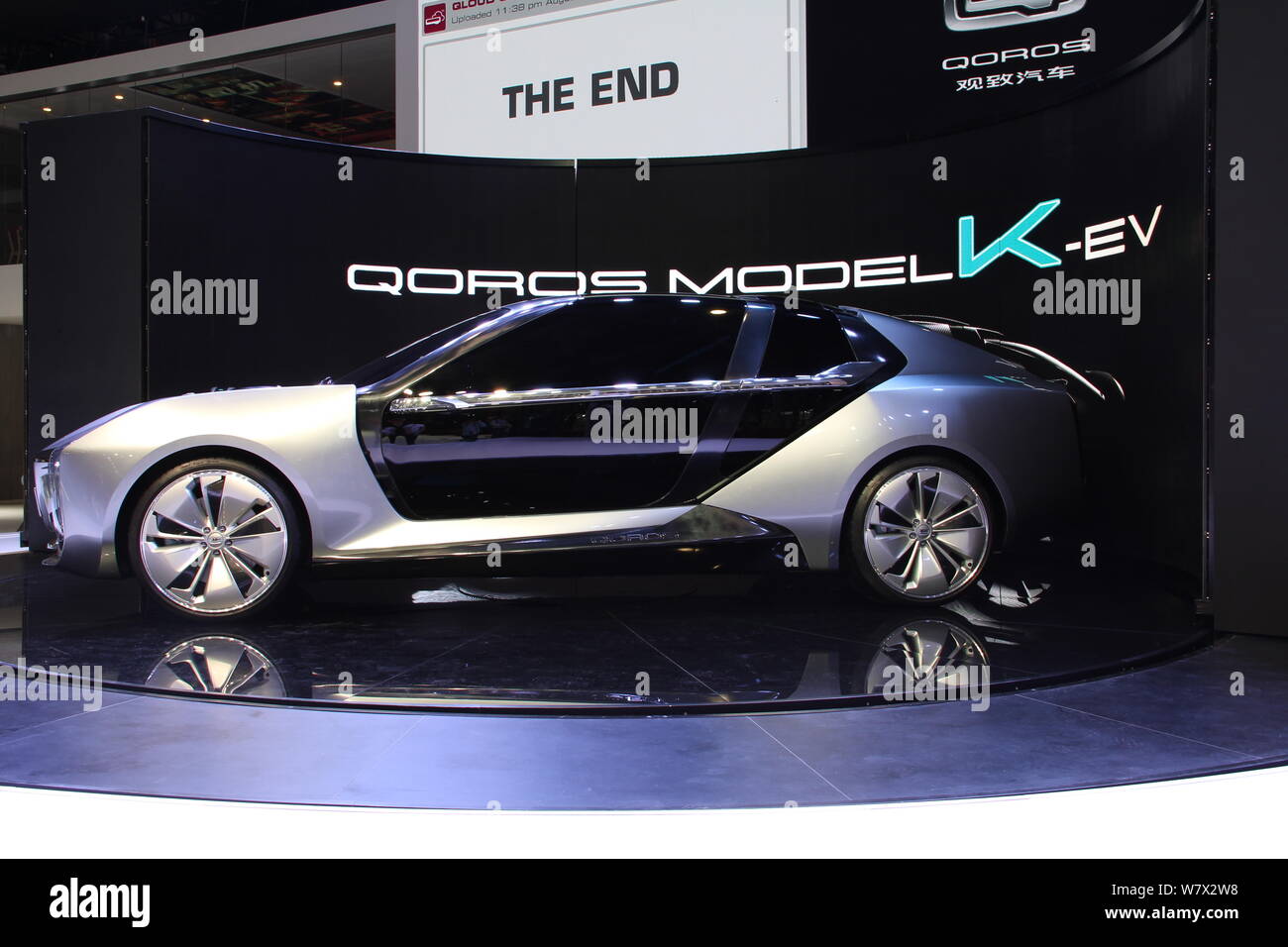 A Qoros Model K-EV Concept car is on display during the 17th Shanghai ...