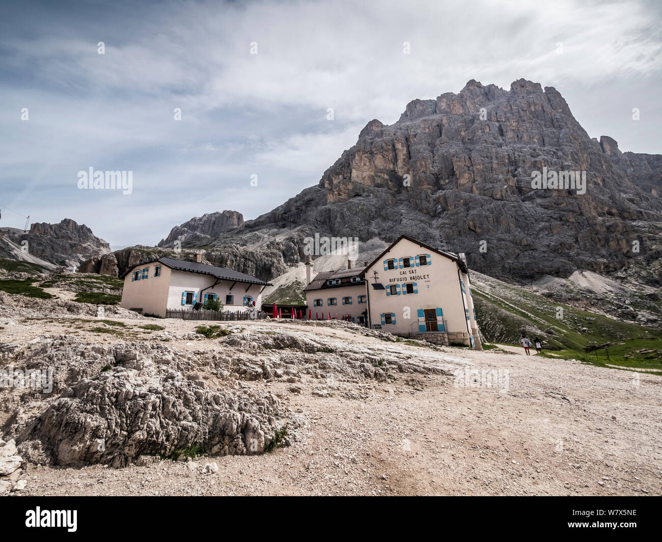 Vajolet hut mountain refuge hi-res stock photography and images - Alamy