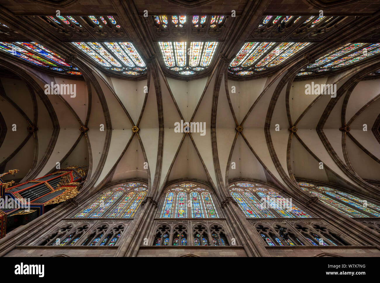 Straßburger Münster, Cathédrale Notre-Dame de Strasbourg, Gewölbe des ...