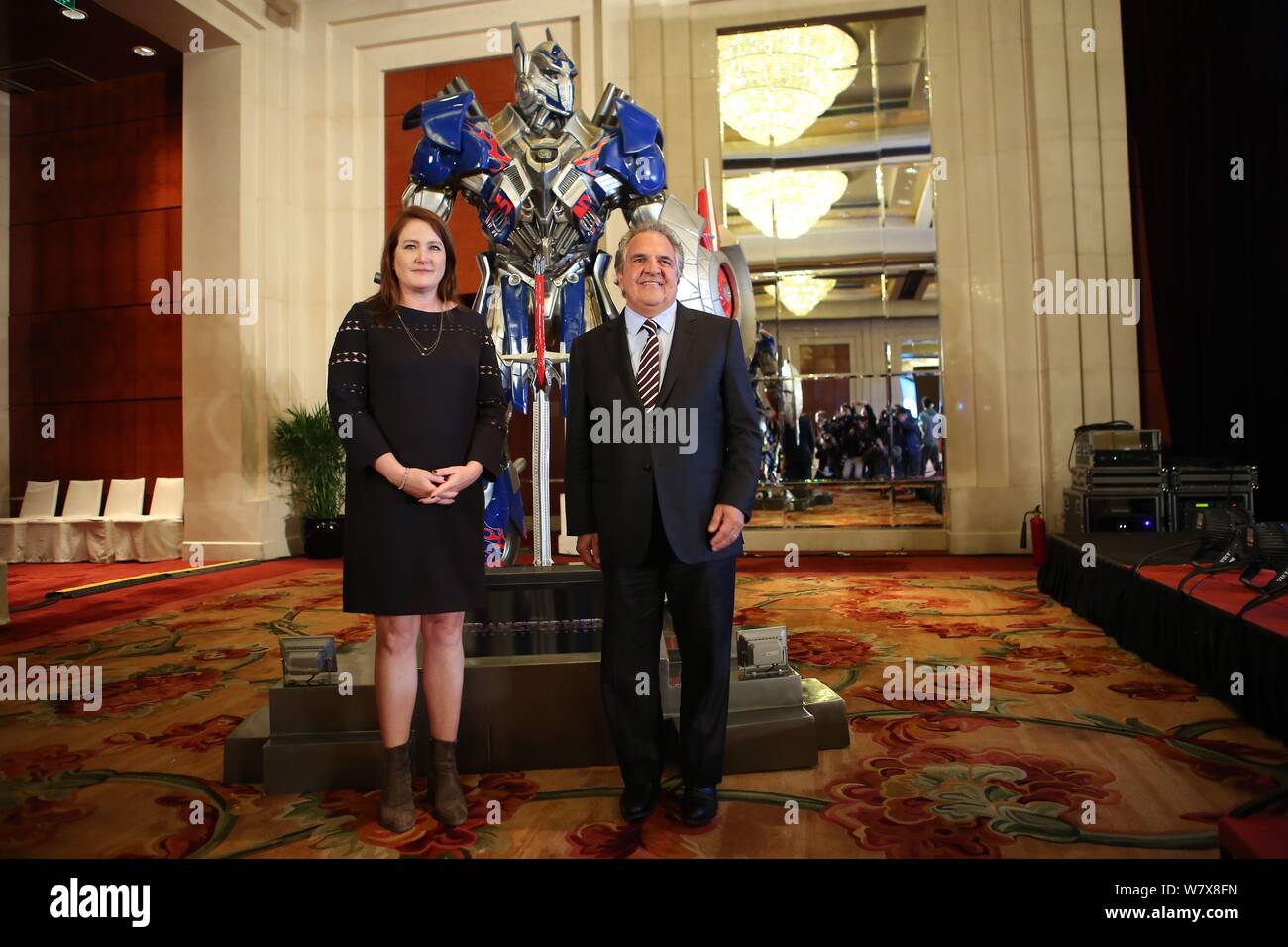 Jim Gianopulos, right, chairman and CEO of Paramount Pictures, and ...