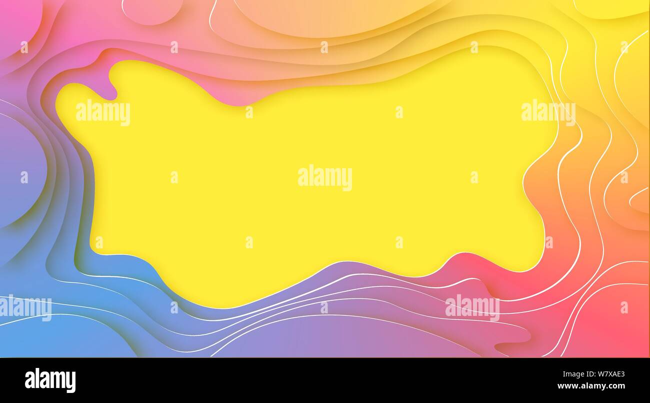 Shades of a multi-colored background with smooth transitions are cut ...