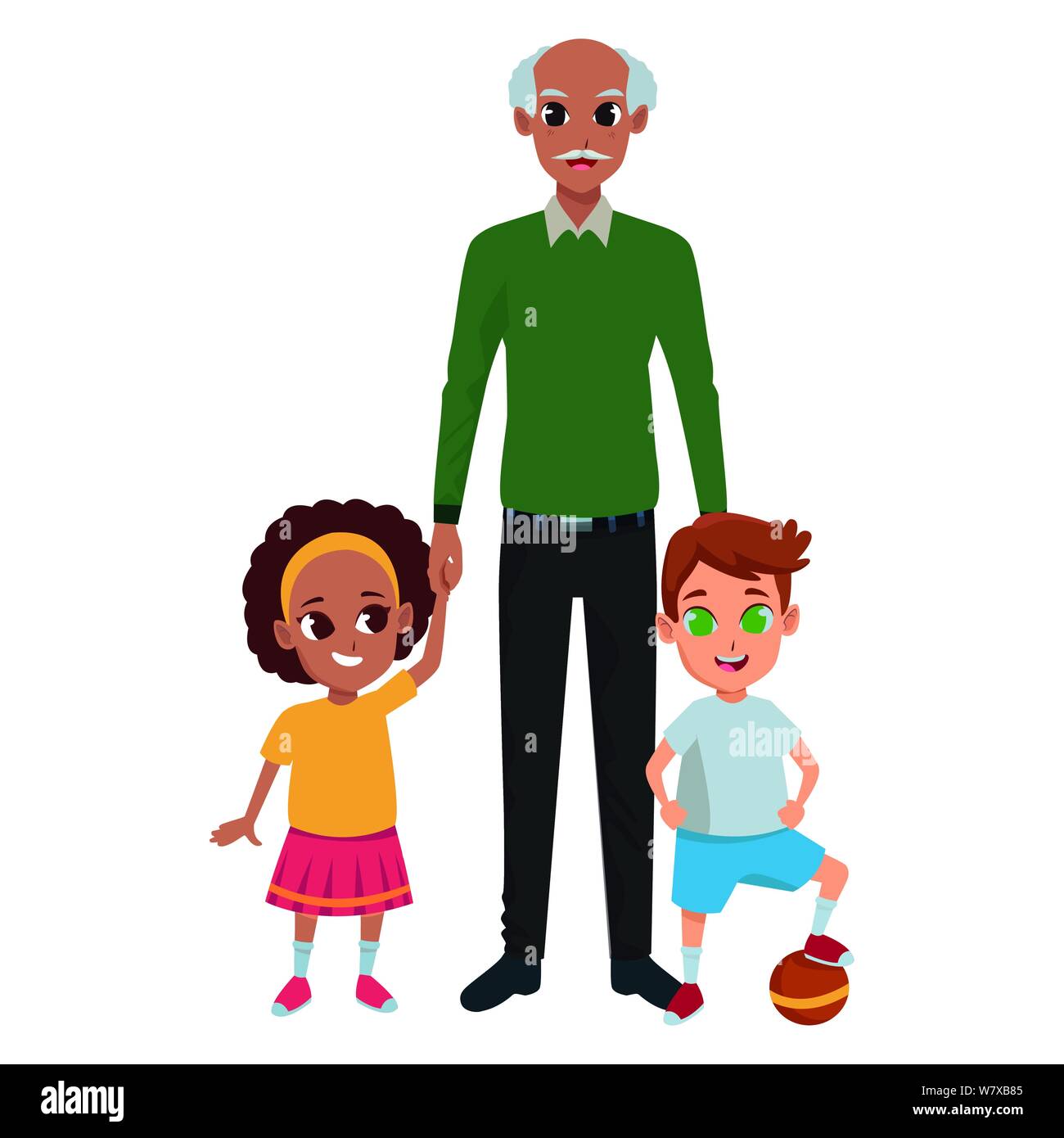 Family parents and childrens cartoons Stock Vector Image & Art - Alamy