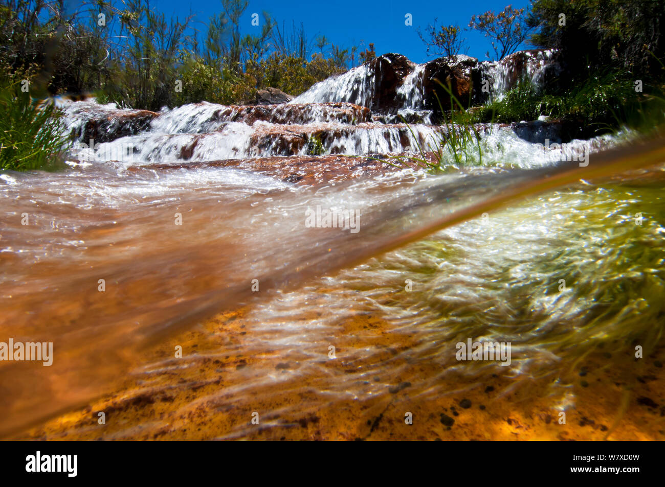 Krom River waterfall, Cederberg Mountains, Western Cape, South Africa ...