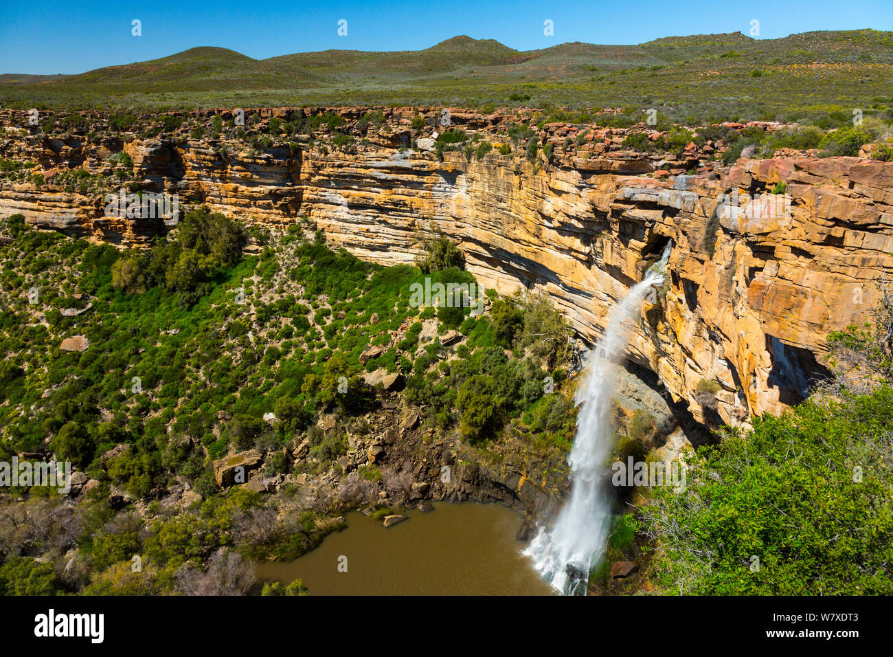Waterfall, Nieuwoudtville, Namaqualand, Northern Cape province, South ...