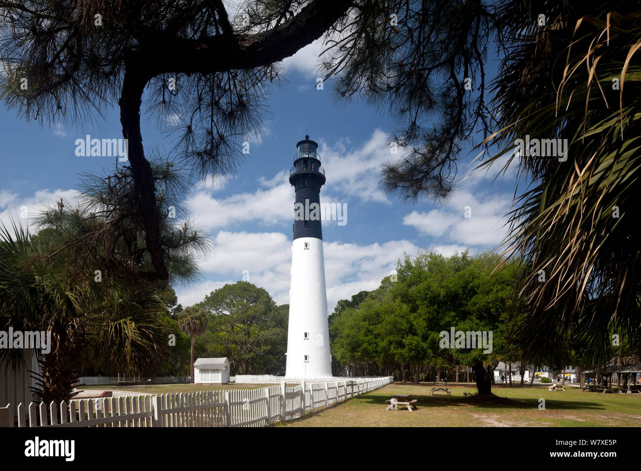 Hunting Island Lighthouse in Hunting Island State Park, South Carolina ...