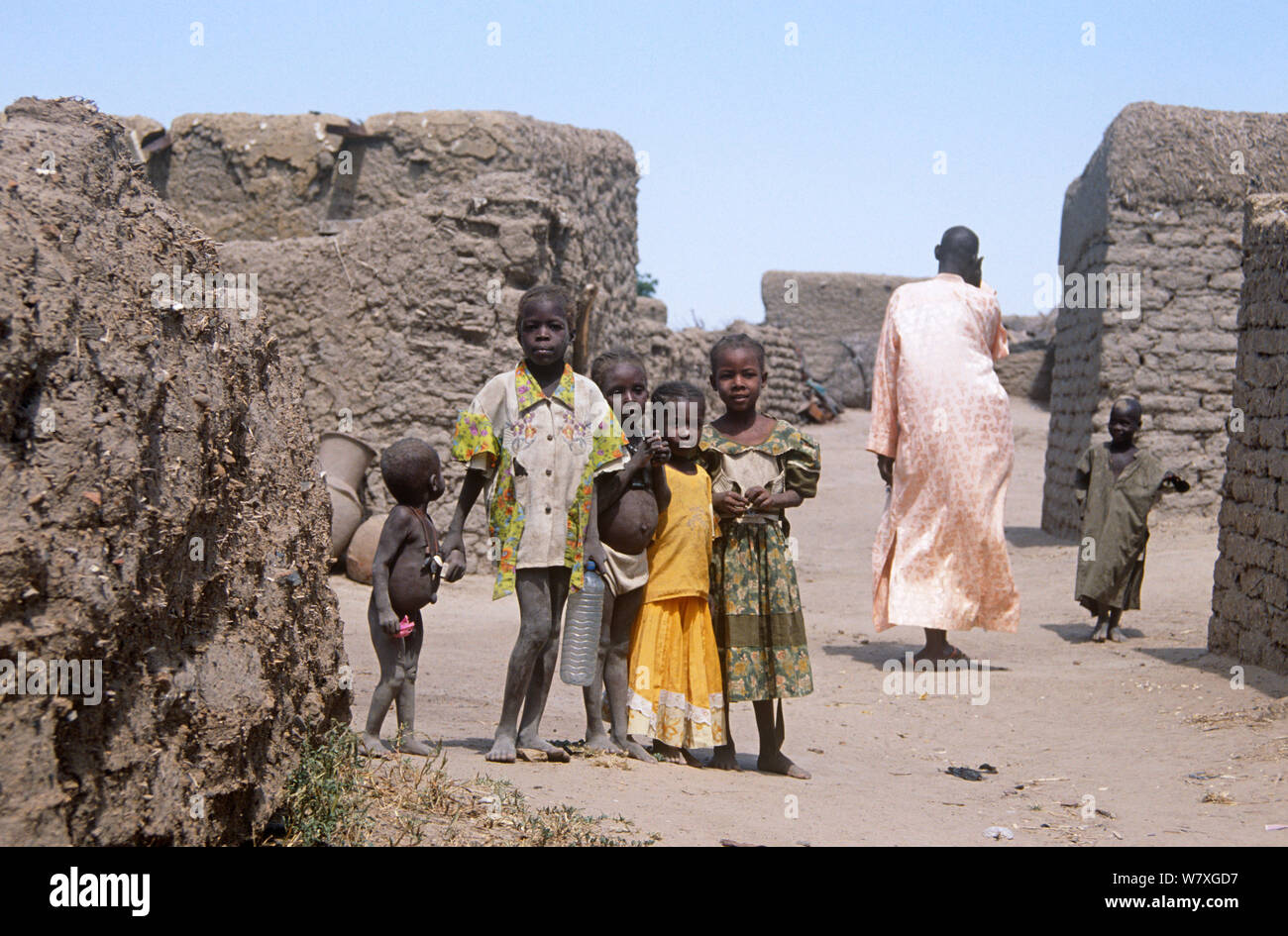 Mirriah village children, rural Chad, 2002-2003 Stock Photo - Alamy