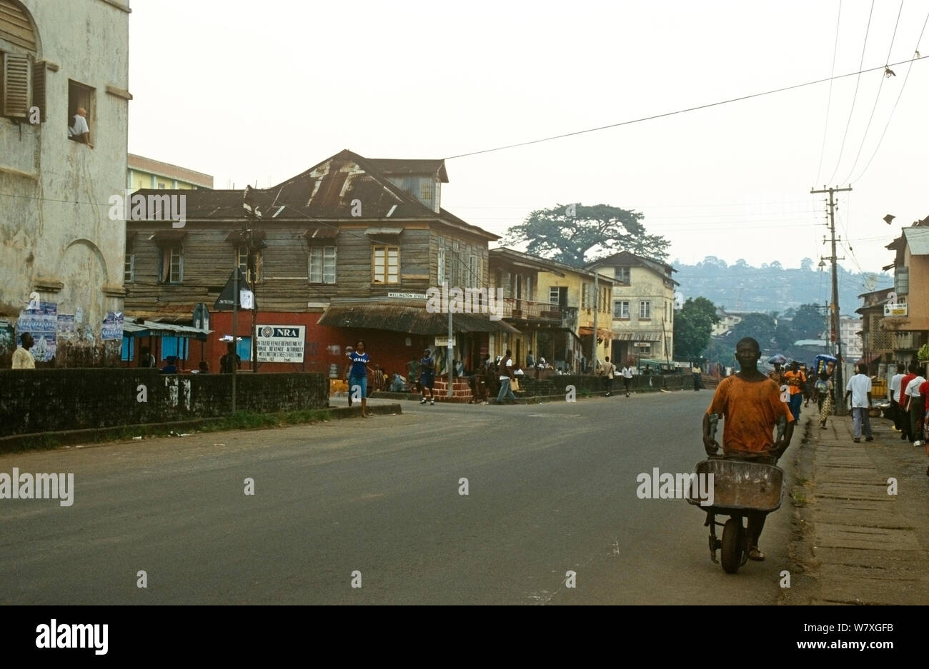 Freetown street scene. Sierra Leone, 2004-2005 Stock Photo - Alamy