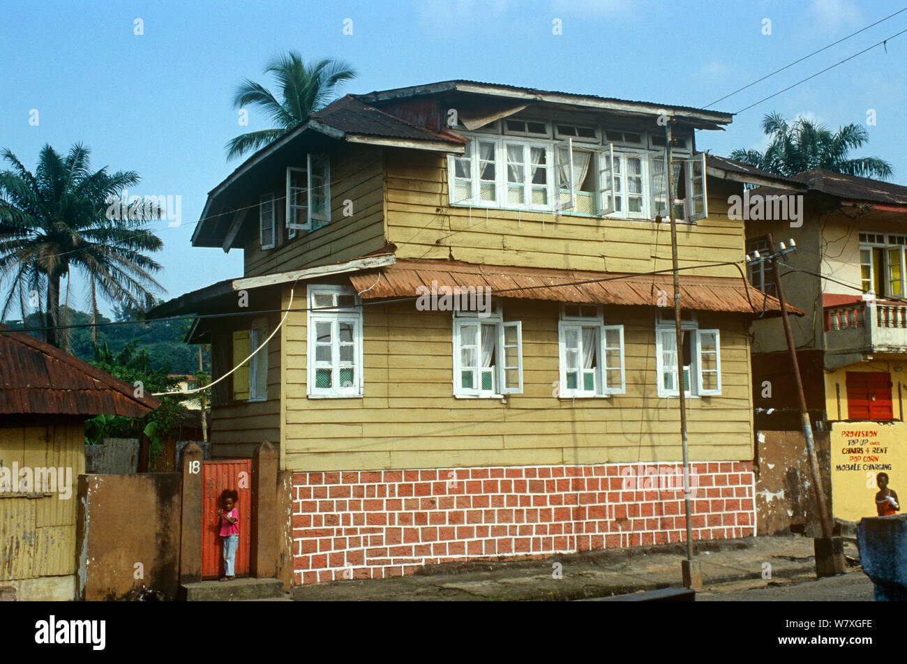 19th century colonial architecture, Freetown, Sierra Leone, 2004-2005 ...