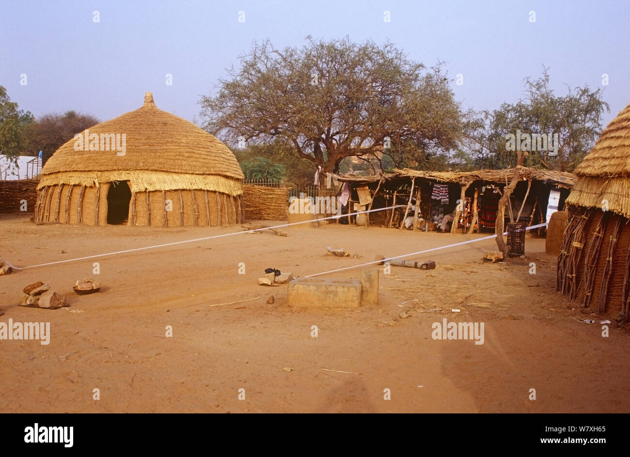 Niamey National Museum, housing looms used for weaving Peul / Fula ...