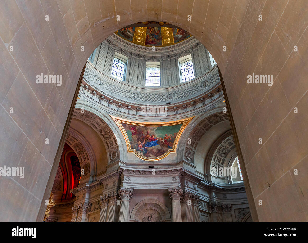 PARIS, FRANCE MARCH 13, 2014 , architectural details of the Pantheon ...