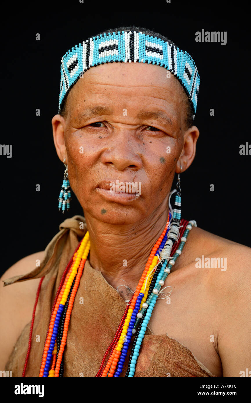 Portrait of Naro San woman wearing traditional clothing and headband ...