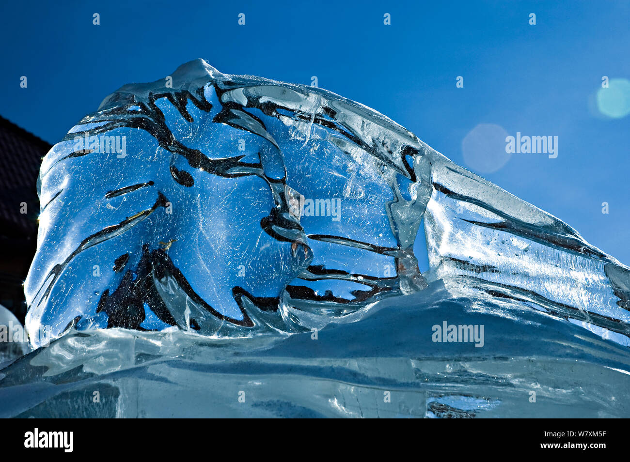 Transparent ice formation on Lake Baikal, Siberia, Russia, March 2007 ...