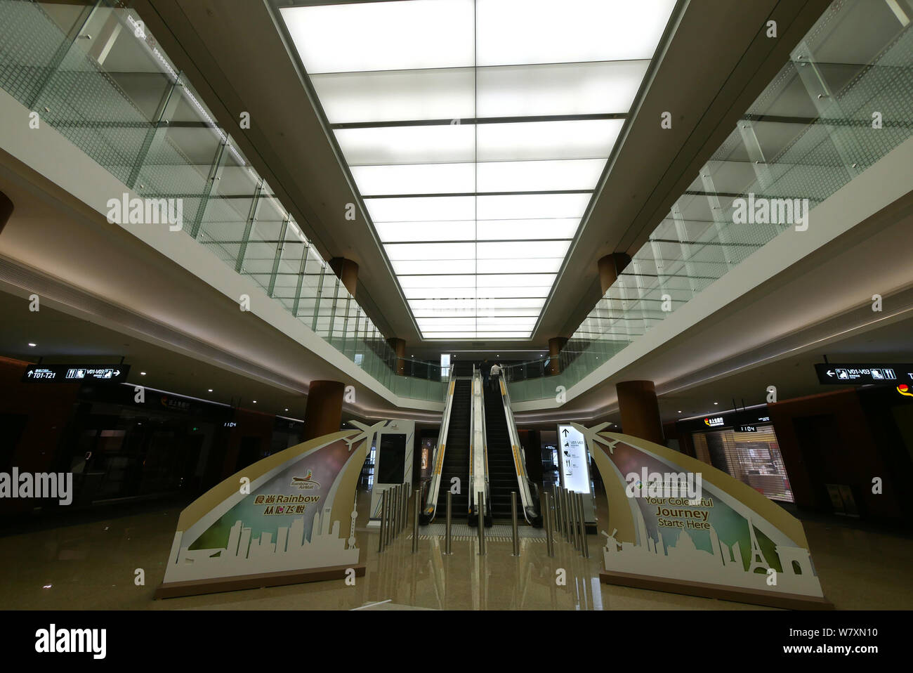 Interior view of the newly renovated Building A of the Terminal 1 ...