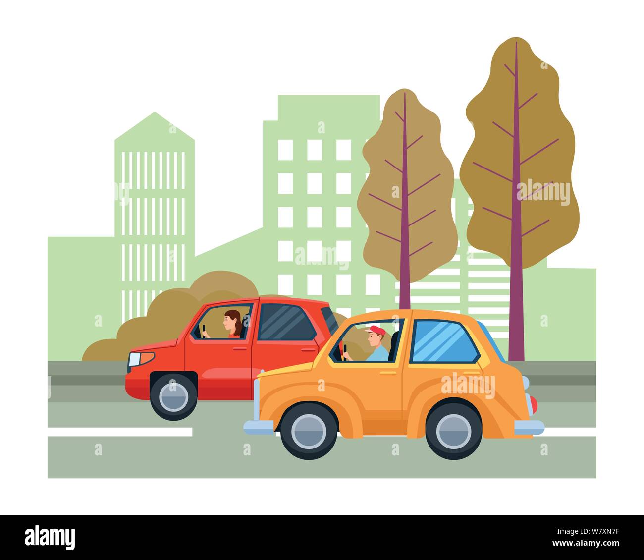Transport and vehicles riding cartoon Stock Vector Image & Art - Alamy
