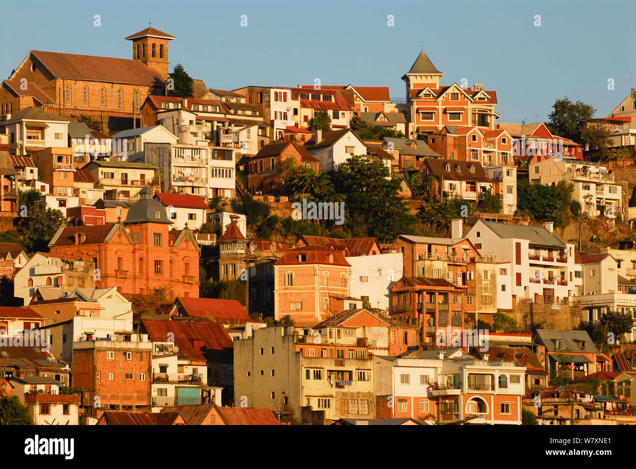 Buildings in Antananarivo, capital city of Madagascar, March 2005 Stock ...