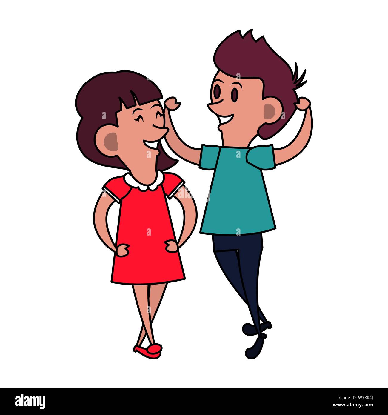 friends kids young children cartoon Stock Vector Image & Art - Alamy