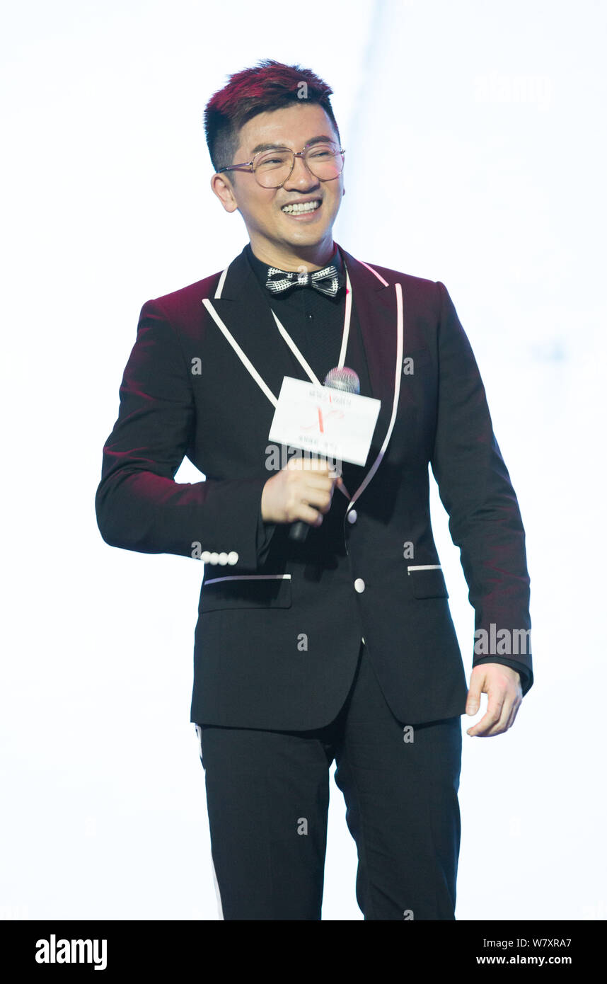 Taiwanese actor and director Alec Su attends a press conference for his ...