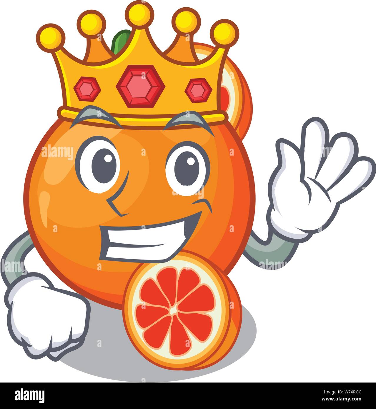 King orange blood isolated in the character Stock Vector Image & Art ...