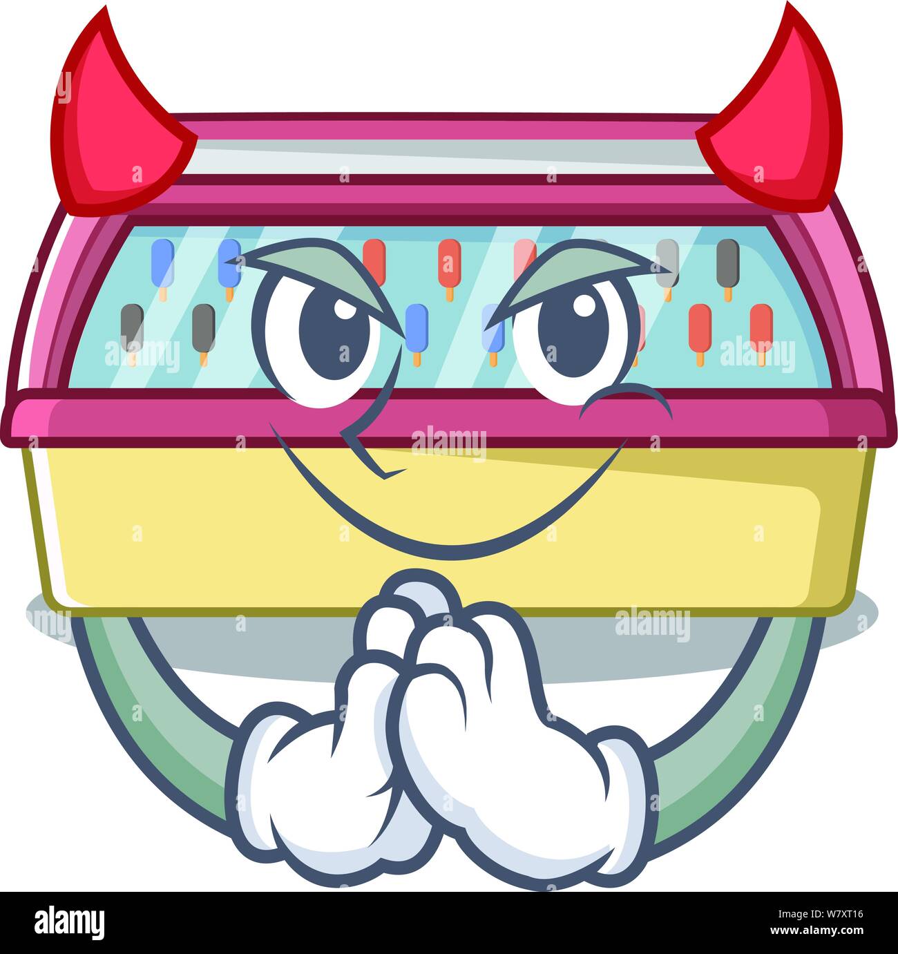 Devil ice cream freezer in character shape Stock Vector Image & Art - Alamy