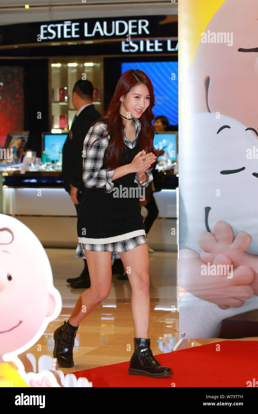 Mina Myoui of South Korean girl group TWICE arrives for a promotional ...