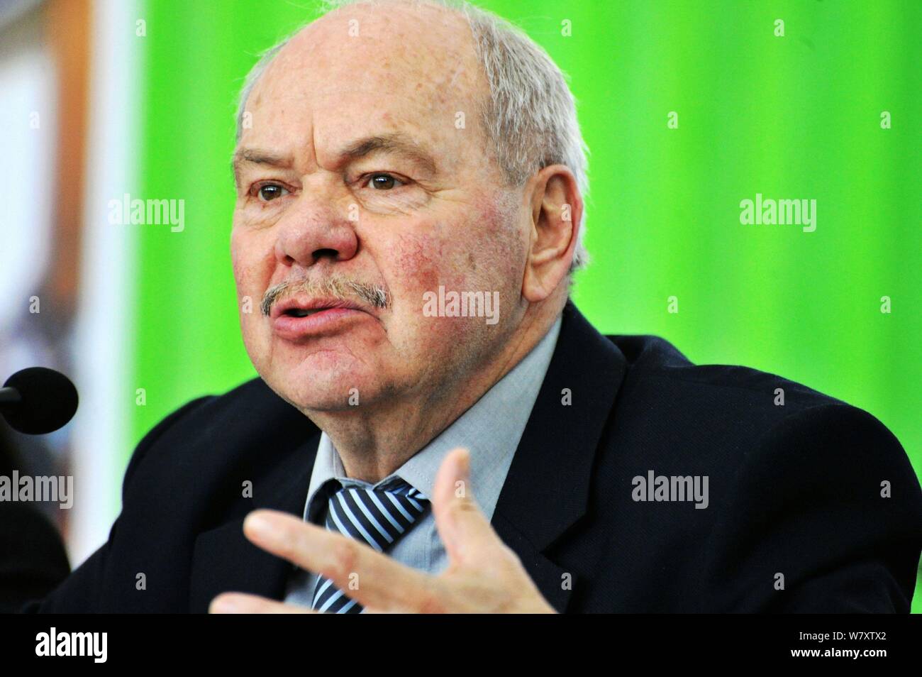 German football manager Klaus Schlappner attends a symposium with 15 ...