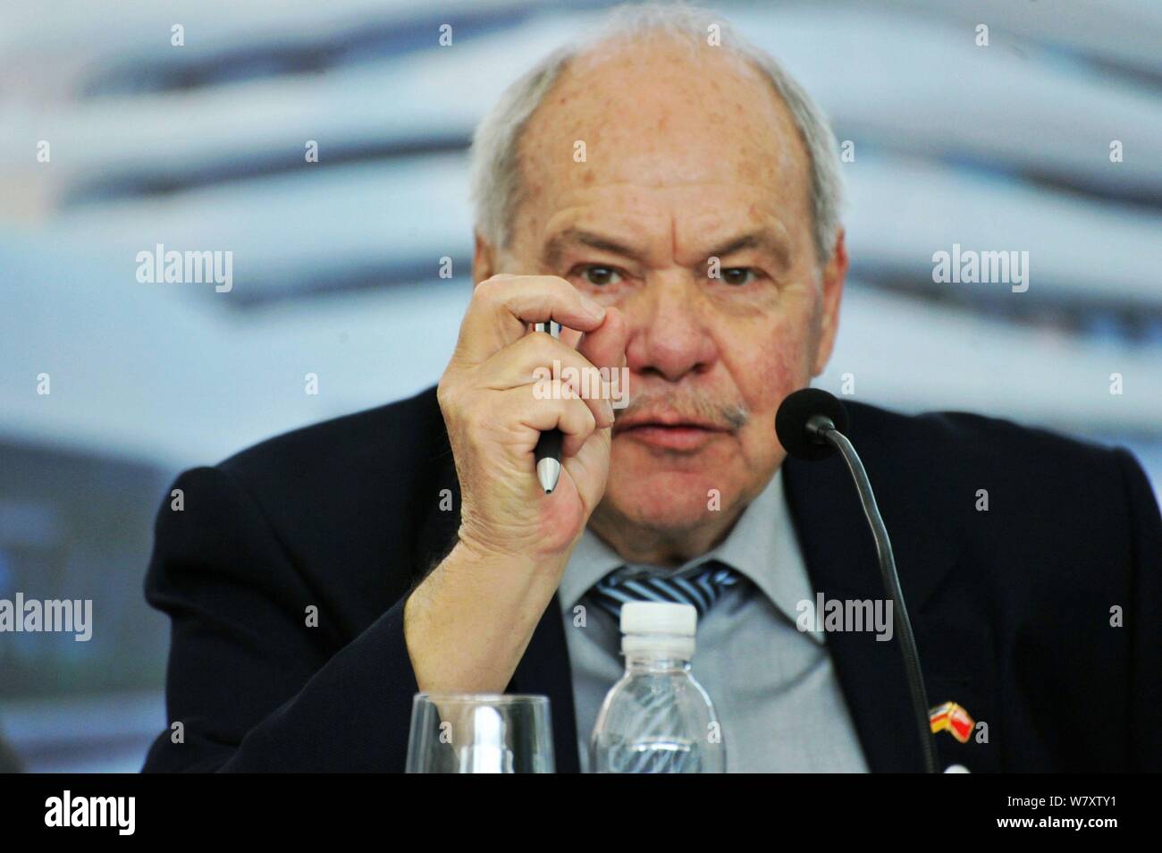 German football manager Klaus Schlappner attends a symposium with 15 ...