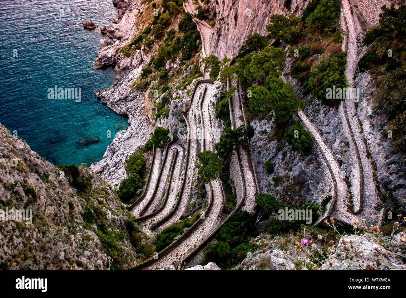 via krupp, capri island, italy Stock Photo - Alamy