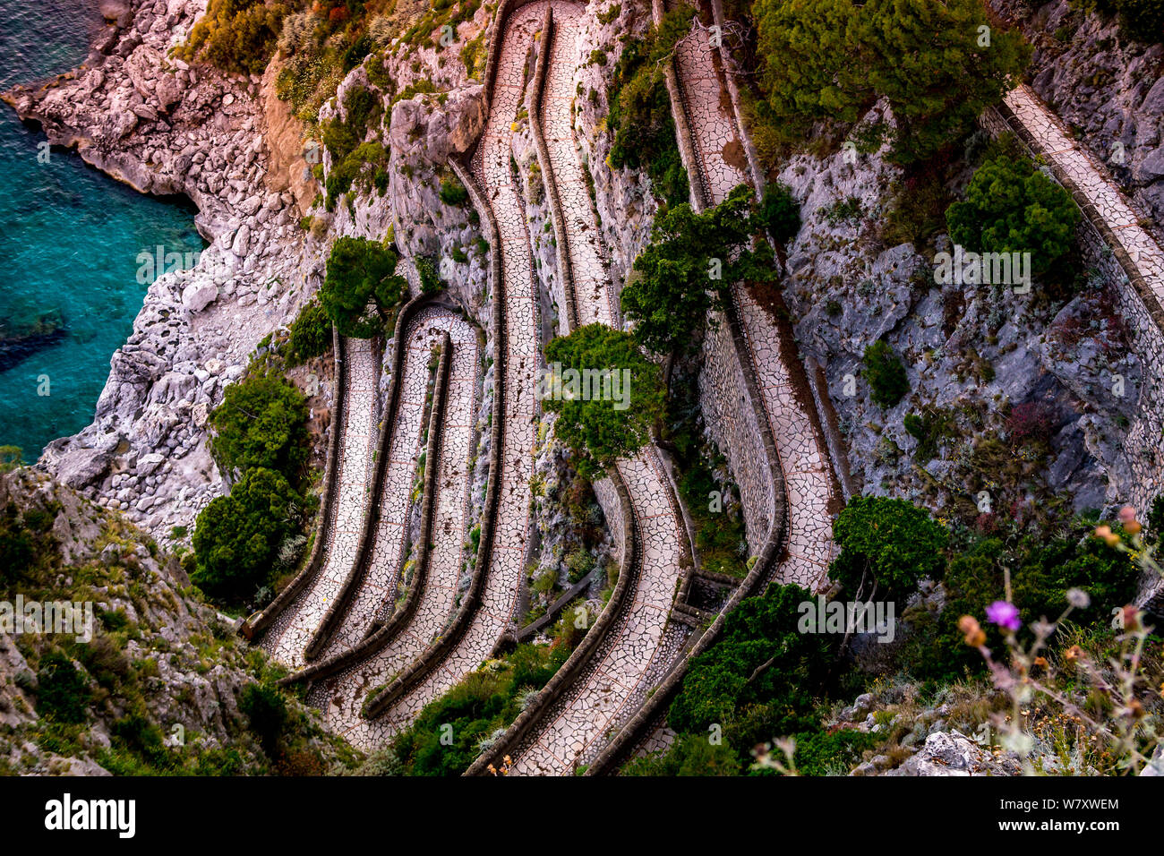 via krupp, capri island, italy Stock Photo - Alamy