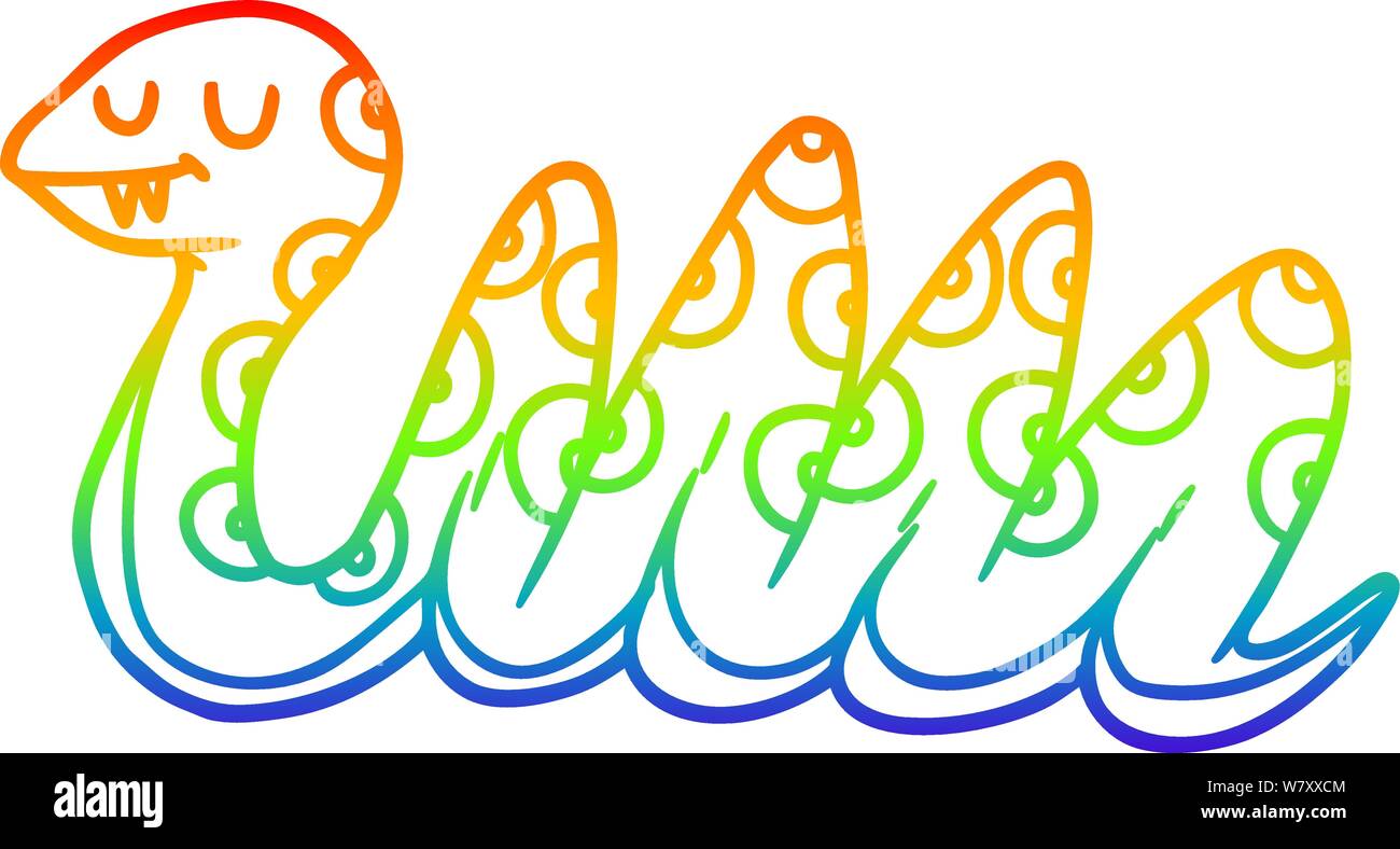 Rainbow snake art Stock Vector Images - Alamy