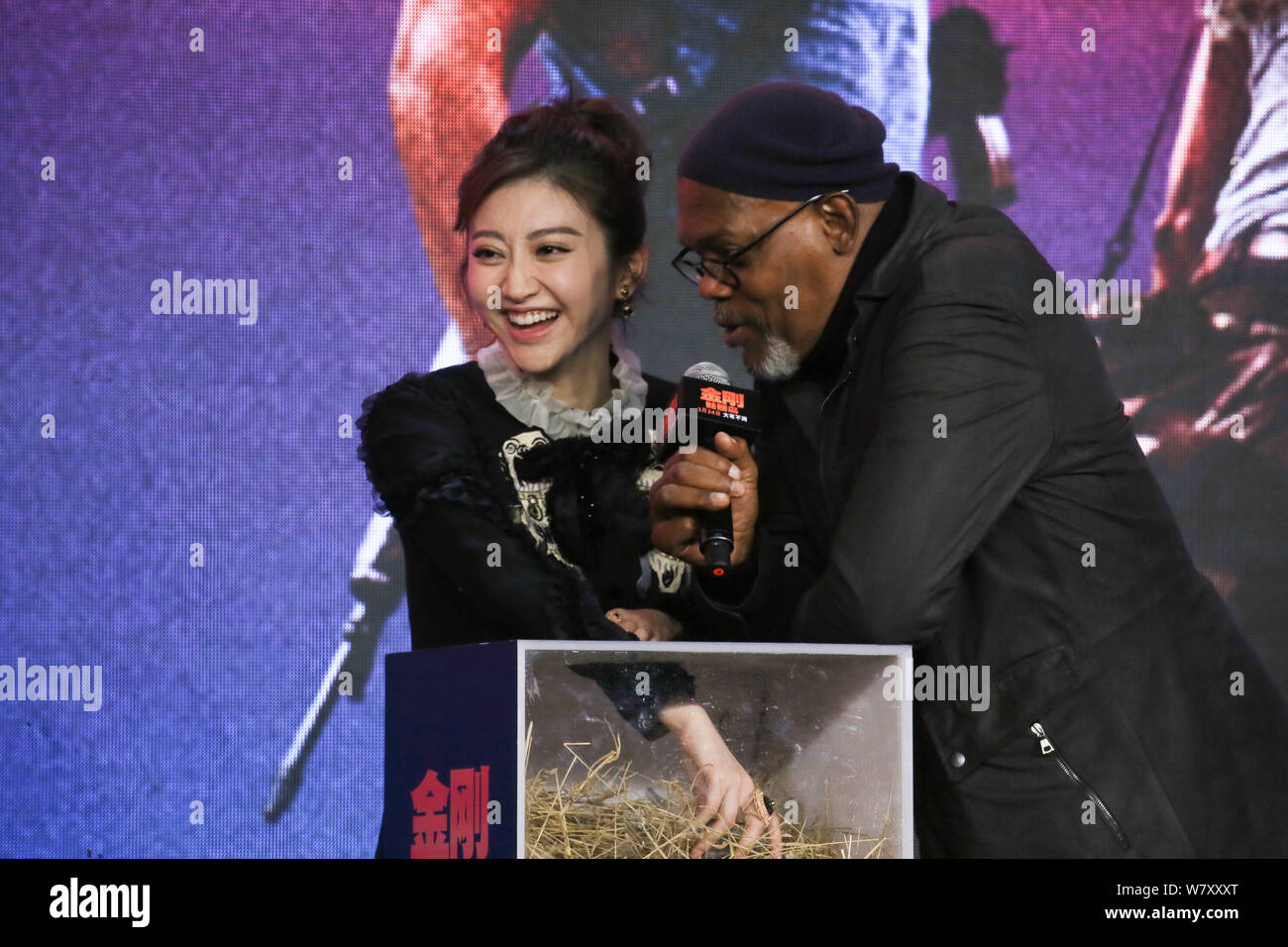 Chinese actress Jing Tian, left, and American actor Samuel L. Jackson ...