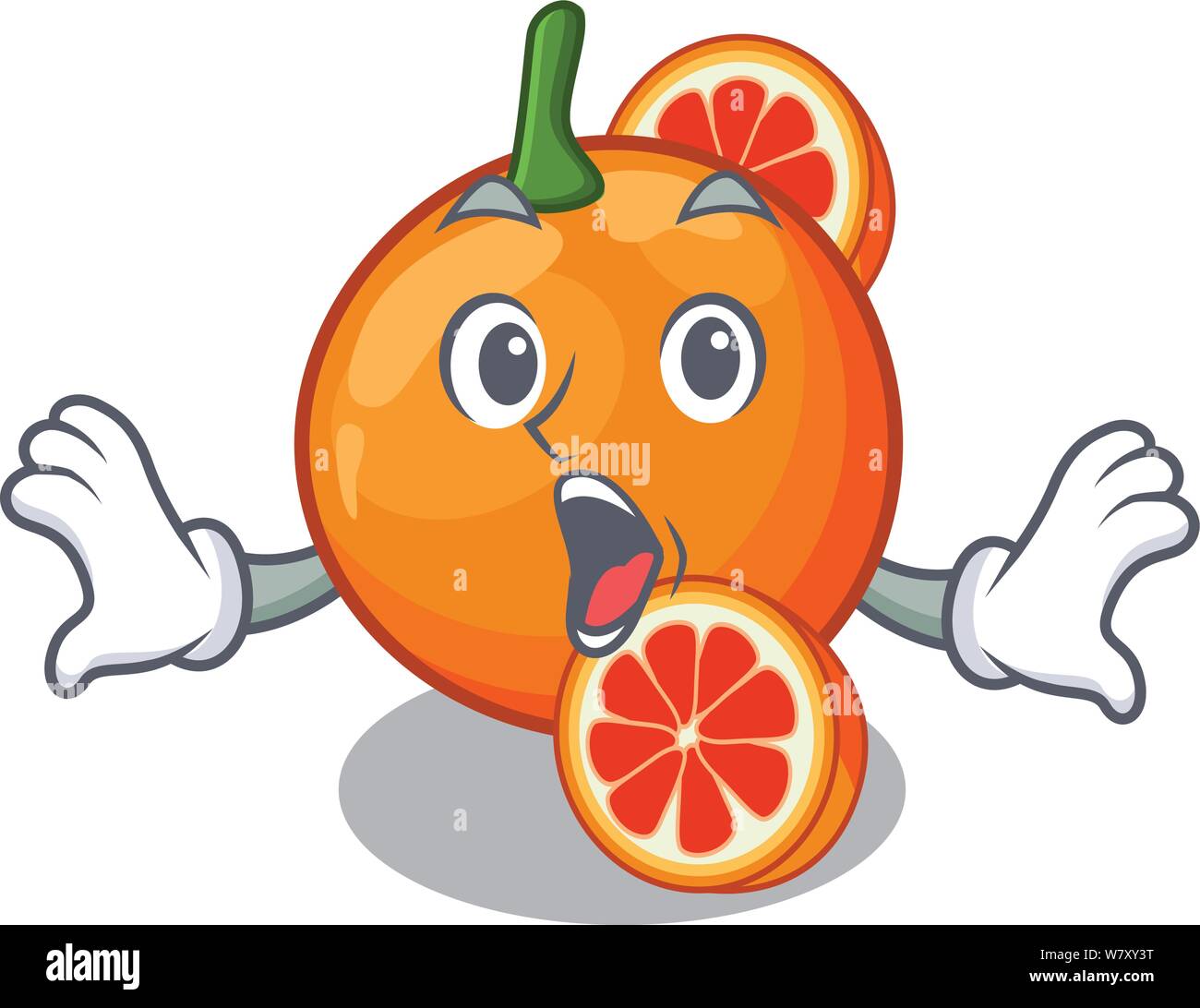 Surprised orange blood in the cartoon shape Stock Vector Image & Art ...
