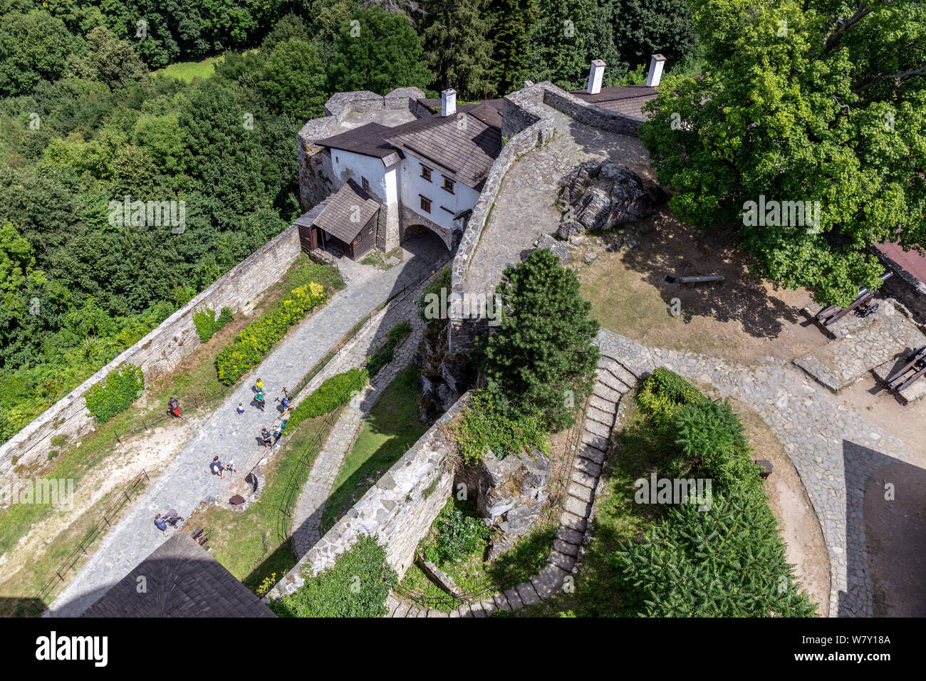 Hrad Sovinec, okres Bruntál, Moravskoslezský kraj, Slezsko, Ceska ...