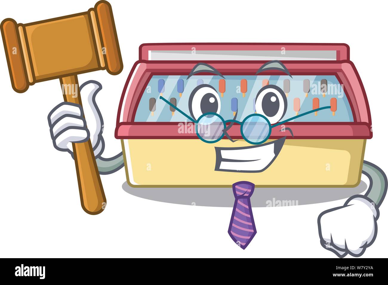 Judge ice cream freezer in cartoon shop Stock Vector Image & Art - Alamy