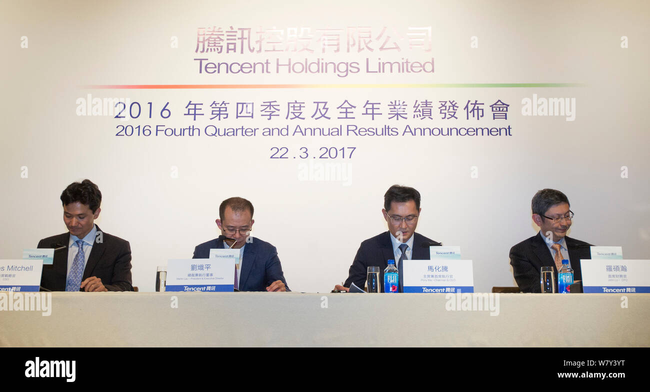 (From left) James Mitchell, Tencent's Chief Strategy Officer (CSO ...