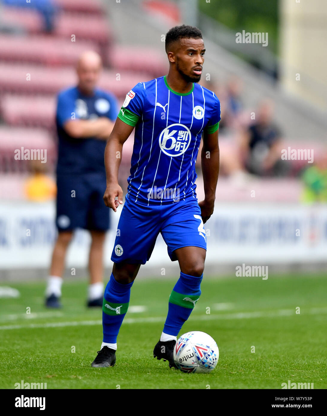 Wigan Athletic's Nathan Byrne in action during the Sky Bet Championship ...