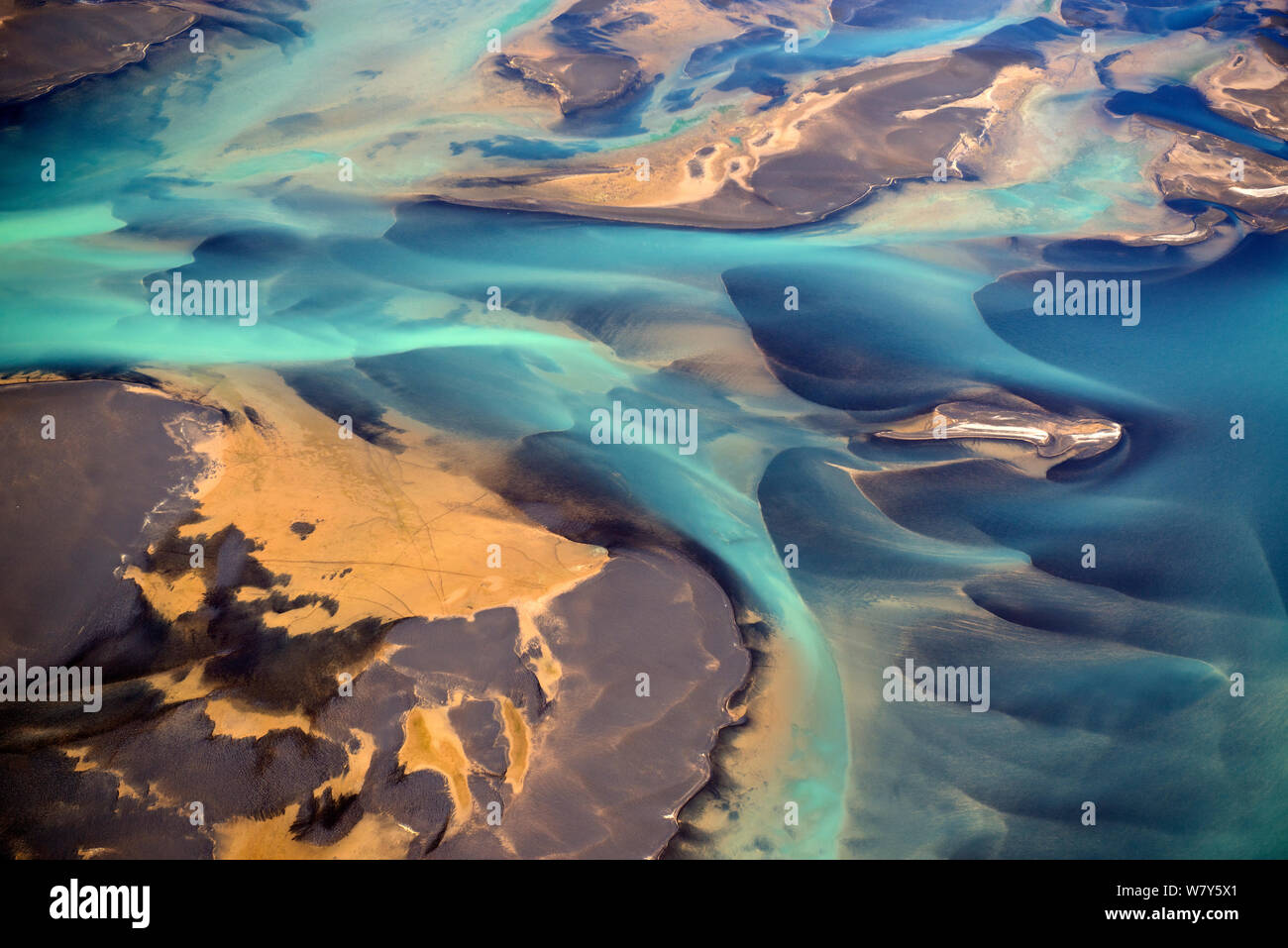 Aerial view of river delta hi-res stock photography and images - Alamy