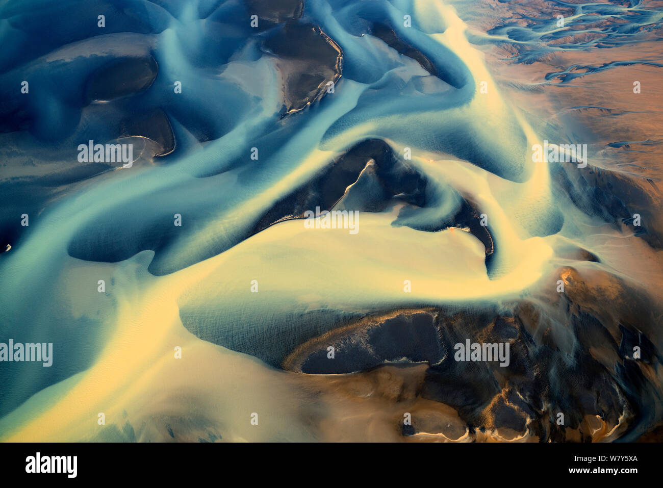 Yellow river delta aerial hi-res stock photography and images - Alamy
