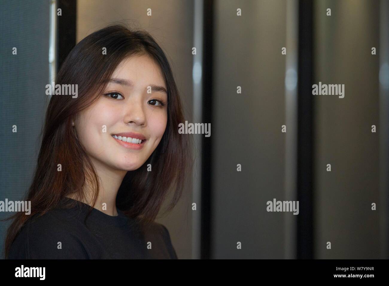 Chinese actress Lin Yun attends a press conference for the 11th Asian ...