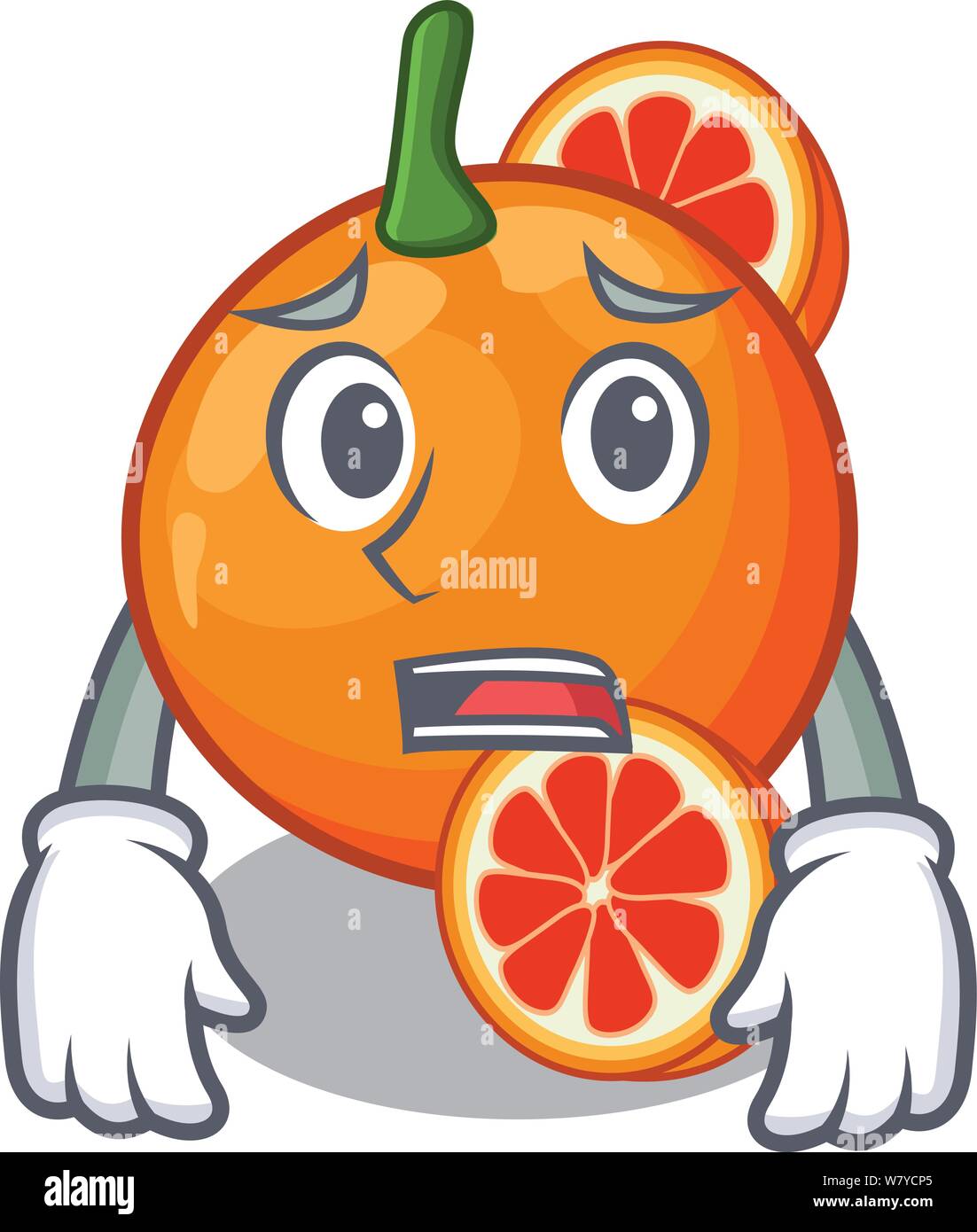 Slice of blood orange Stock Vector Images - Alamy