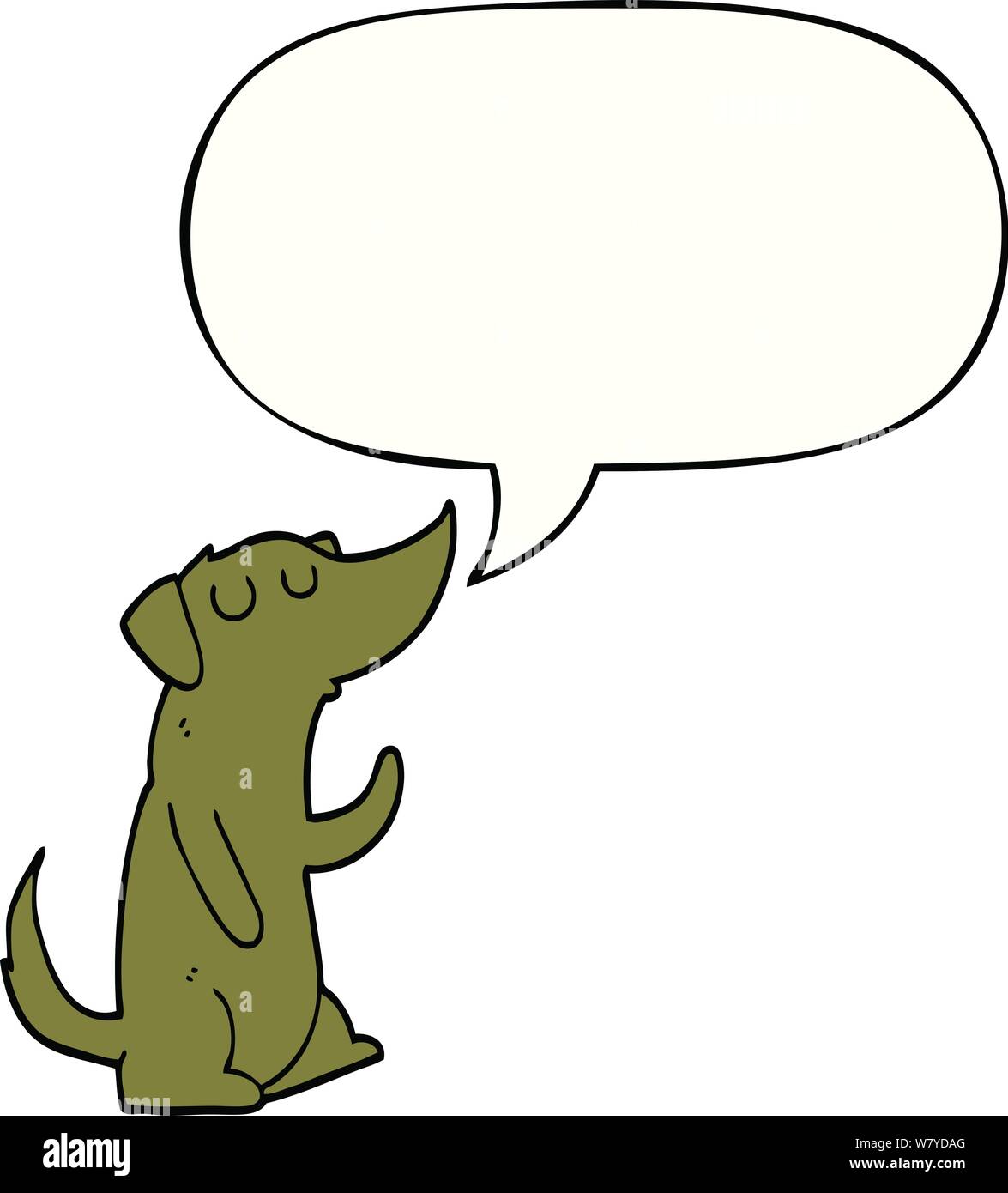 Dog talking bubble hi-res stock photography and images - Alamy