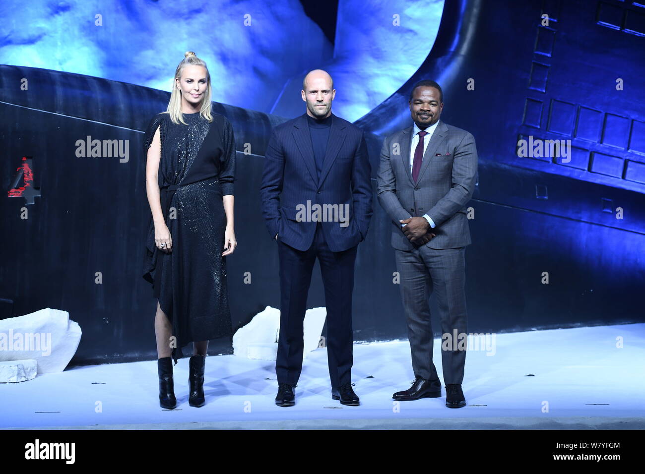 (From left) American actress Charlize Theron, English actor Jason ...