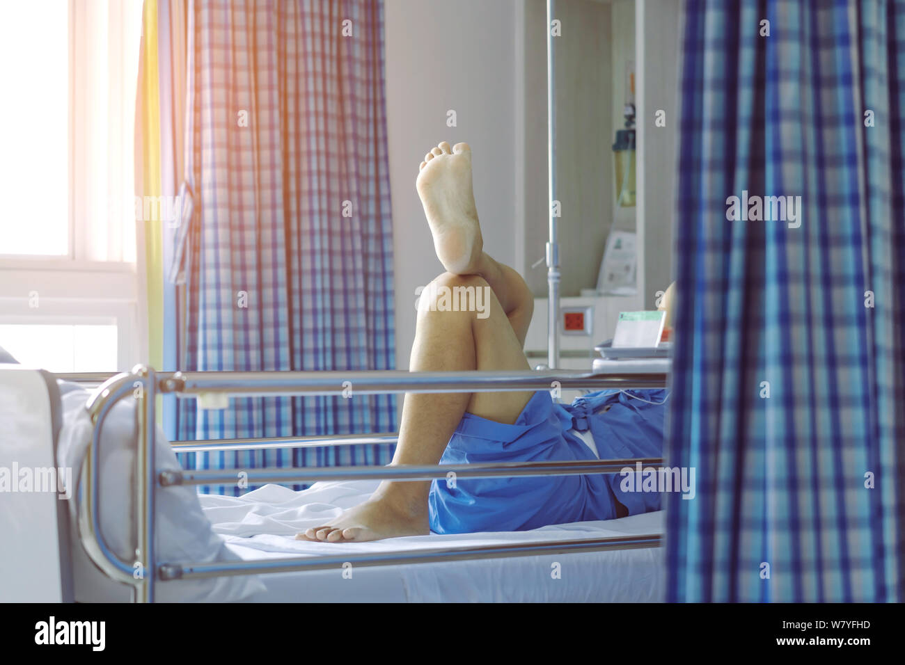 Hospital bed man feet hi-res stock photography and images - Alamy