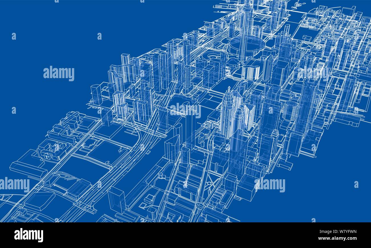 Outline city Stock Vector Images - Alamy