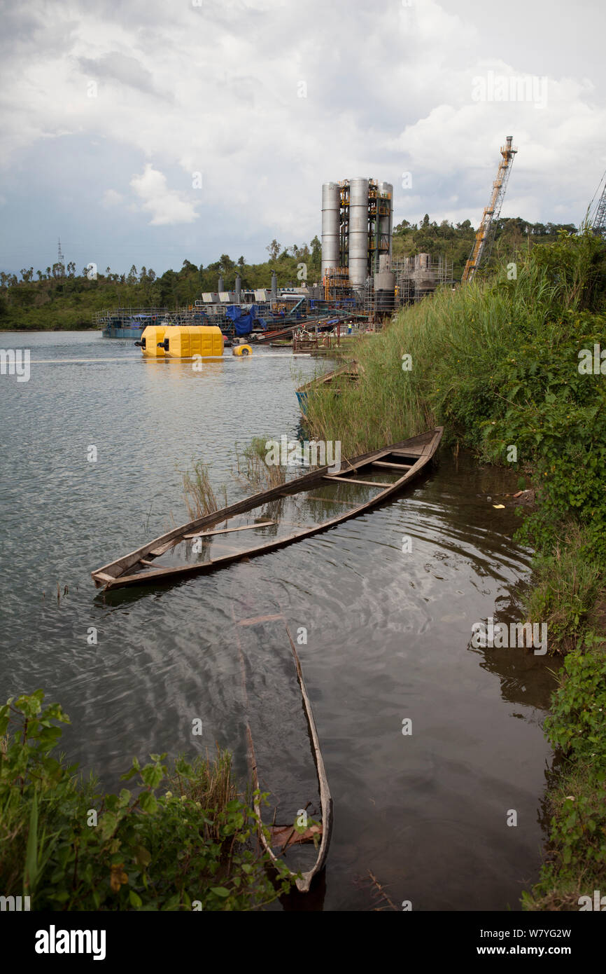 Kivuwatt biogas plant under construction. The plant will remove methane ...