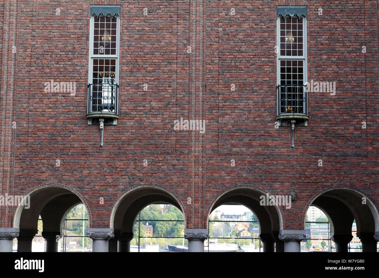 Special views of Stockholm City Hall in the Swedish capital Stock Photo ...