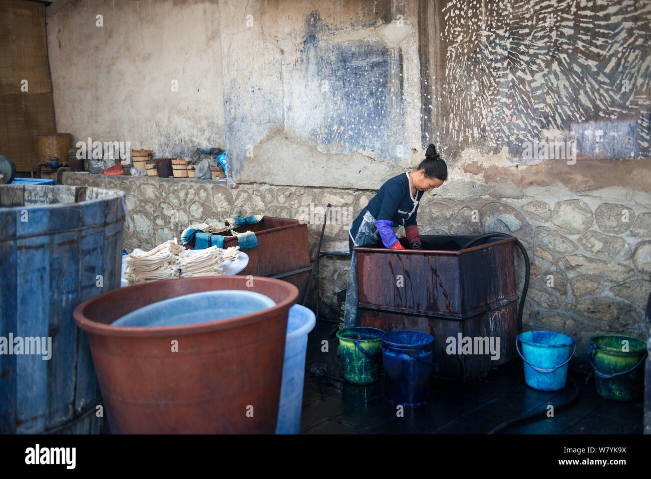 Indigo Dyeing High Resolution Stock Photography and Images - Alamy