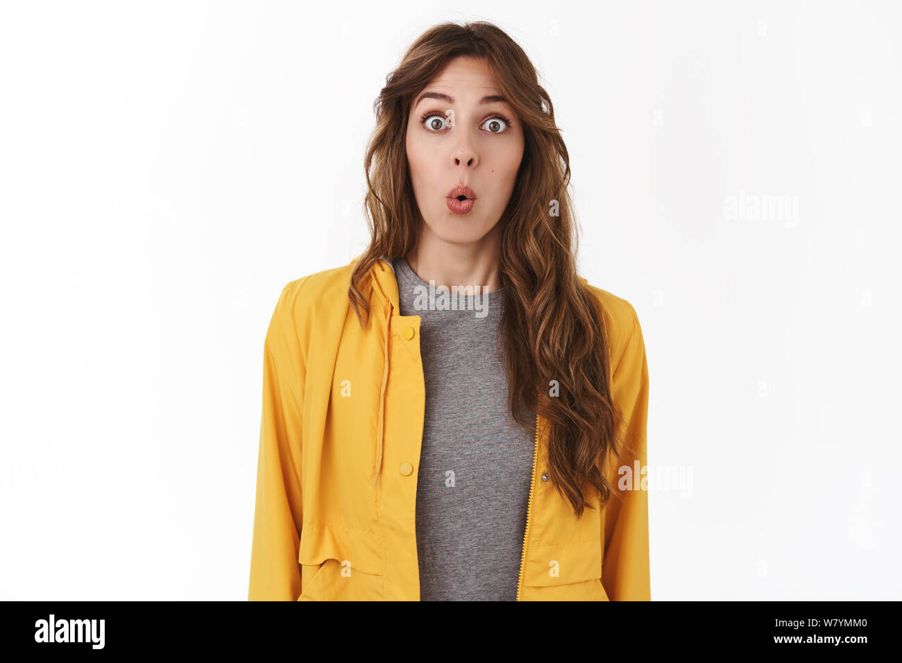 Wow incredible. Impressed speechless fascinated pretty caucasian female ...