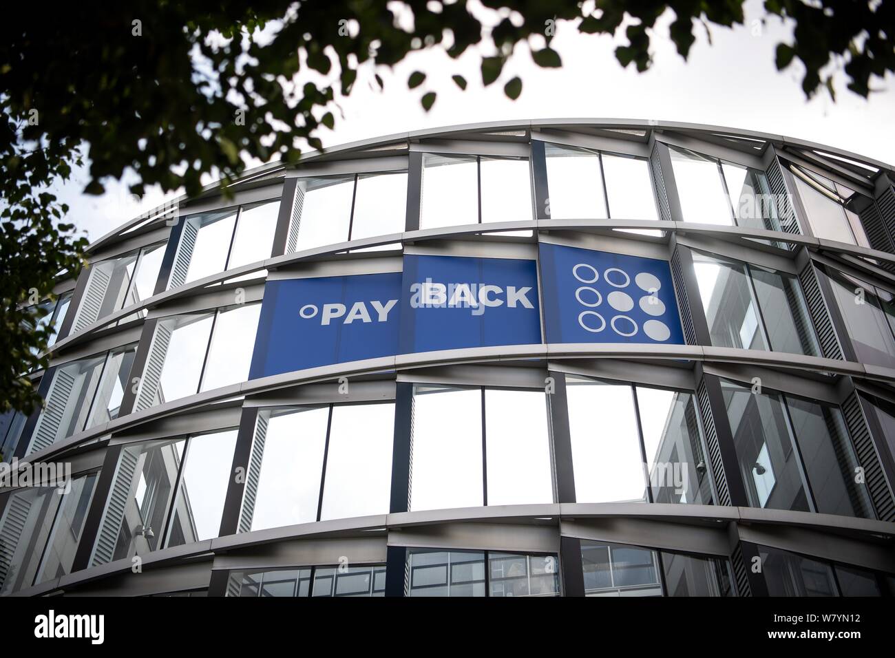 Munich, Germany. 01st Aug, 2019. The Payback GmbH logo can be seen on ...