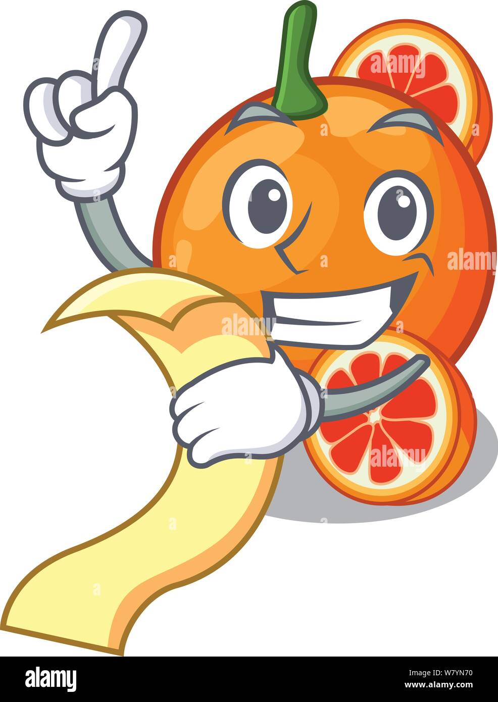 With menu orange blood in the cartoon shape Stock Vector Image & Art ...