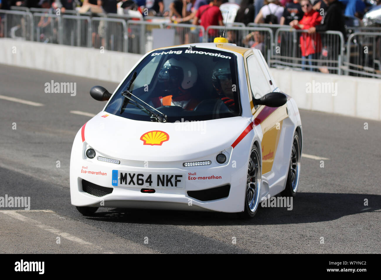 Competitors take part in a test session in the 2019 Shell Eco Marathon ...